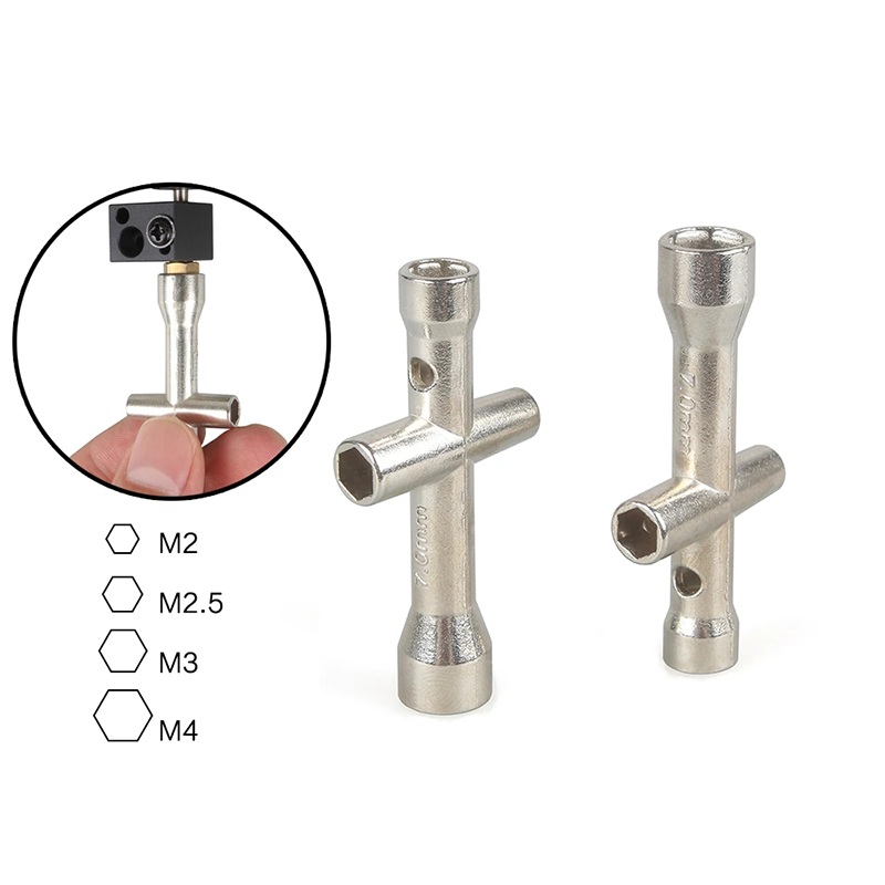 KIPRUN M2 M2.5 M3 M4 Wrench Screw Nut Hexagonal Socket Cross Wrench ...