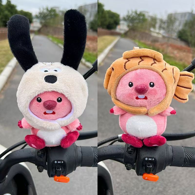 12 Styles Cute Loopy Beaver Doll Keychain With Cute Creative Headgear ...