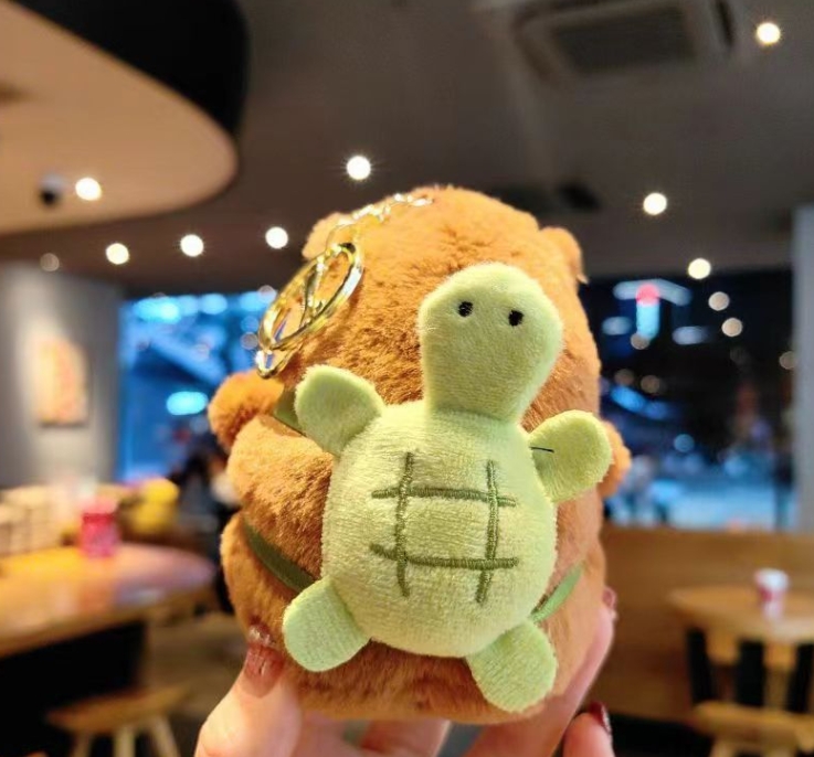 Capybara Plush Pillow, 13CM Keychain Pendant Doll For Girls, Birthday ...