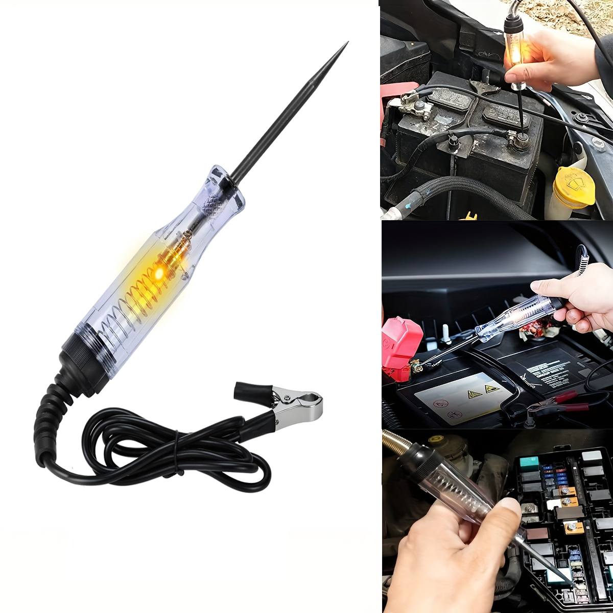 Test Light Automotive,Circuit Tester 6V-12V-24V,ABS Handle Material ...