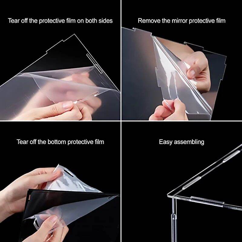 Transparent Acrylic Toy Display Case Stackable Magnetic acrylic box ...