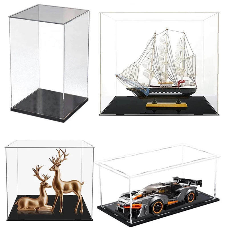 Transparent Acrylic Toy Display Case Stackable Magnetic acrylic box ...