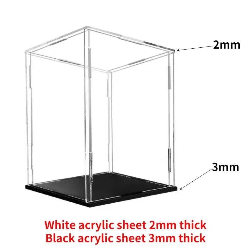 Transparent Acrylic Toy Display Case Stackable Magnetic acrylic box ...