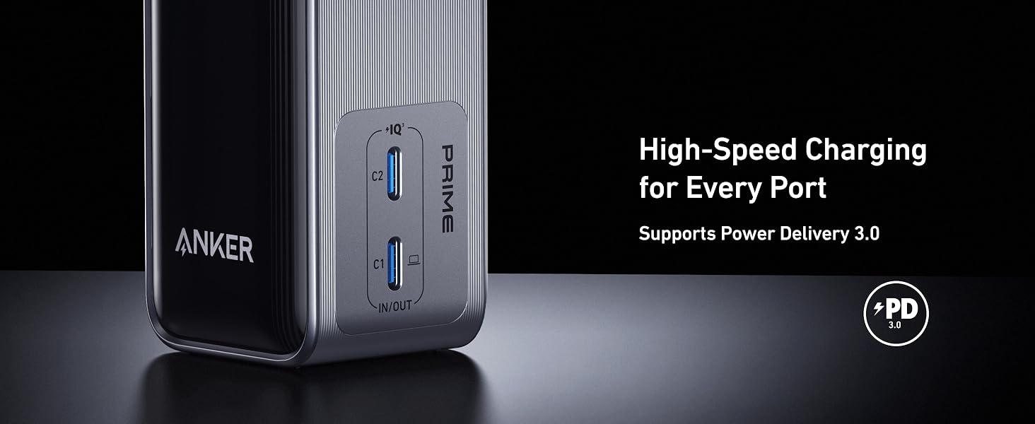 Anker Prime Power Bank 9600mAh Battery Pack with 65W Output, Built-in ...