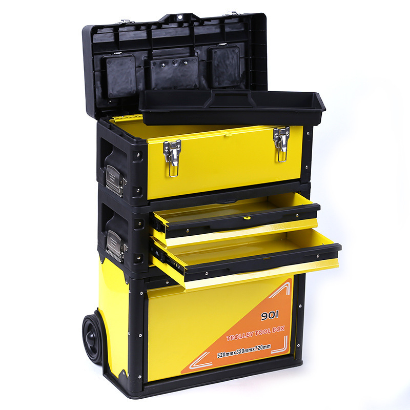 Heavy Combined Pull rod toolbox Duty Portable Detacheable Hardware ...