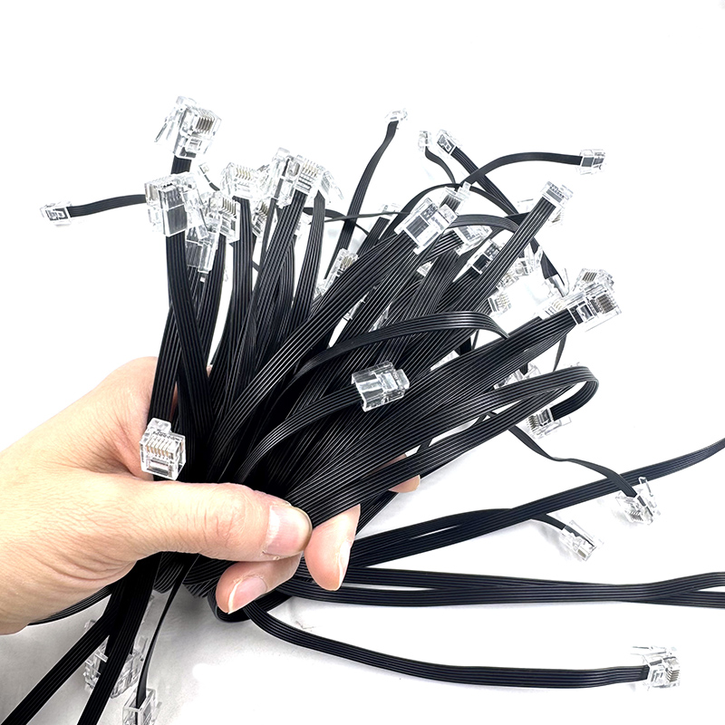 10Pcs/Lot EV3 Data Line 28AWG Crystal Hard soft wire Black white light ...