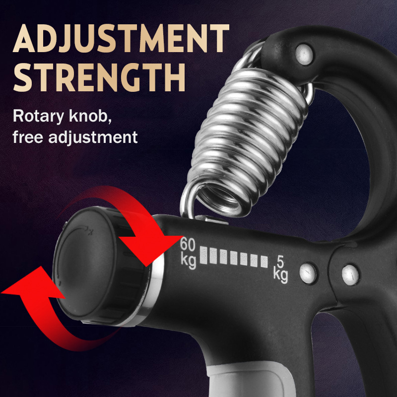 Strength Trainer Adjustable Hand Gripper Forearm Strengthener ...