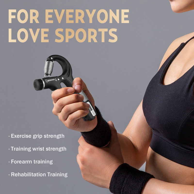 Strength Trainer Adjustable Hand Gripper Forearm Strengthener ...