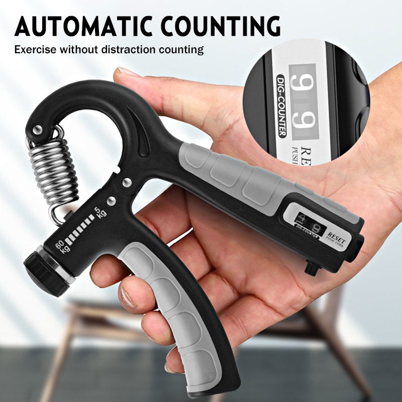 Strength Trainer Adjustable Hand Gripper Forearm Strengthener ...