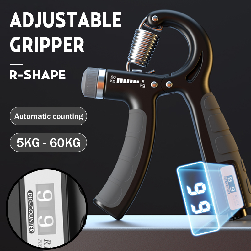 Strength Trainer Adjustable Hand Gripper Forearm Strengthener ...