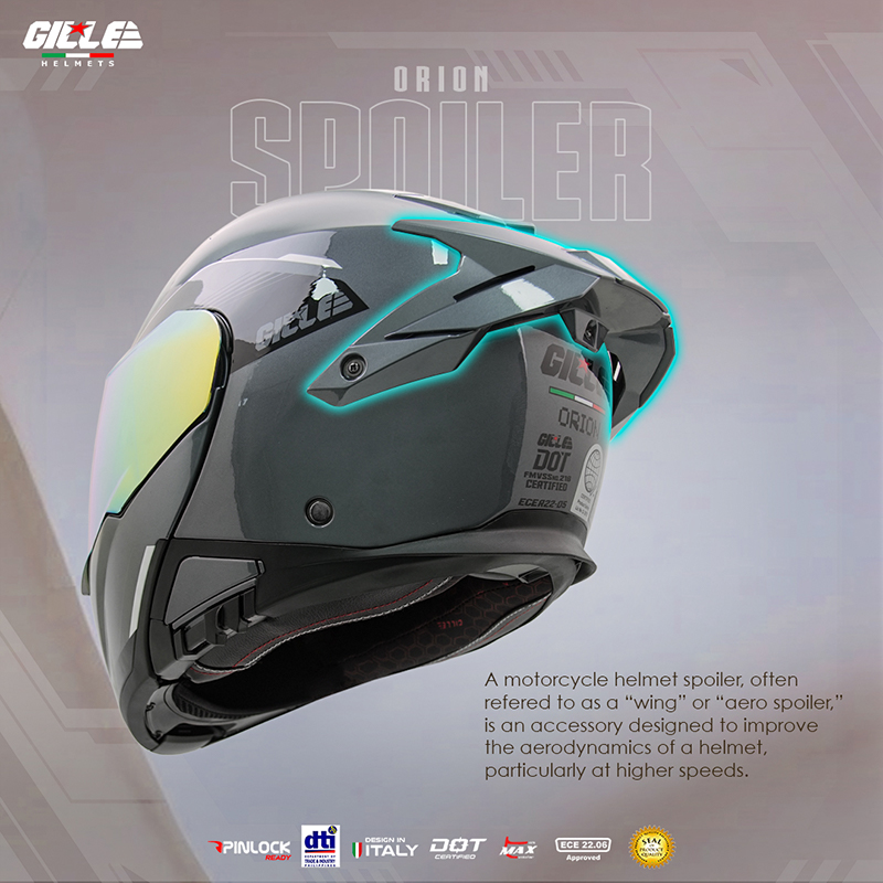 GILLE AF-10 ORION modular full face helmet motorcycle dual visor with ...