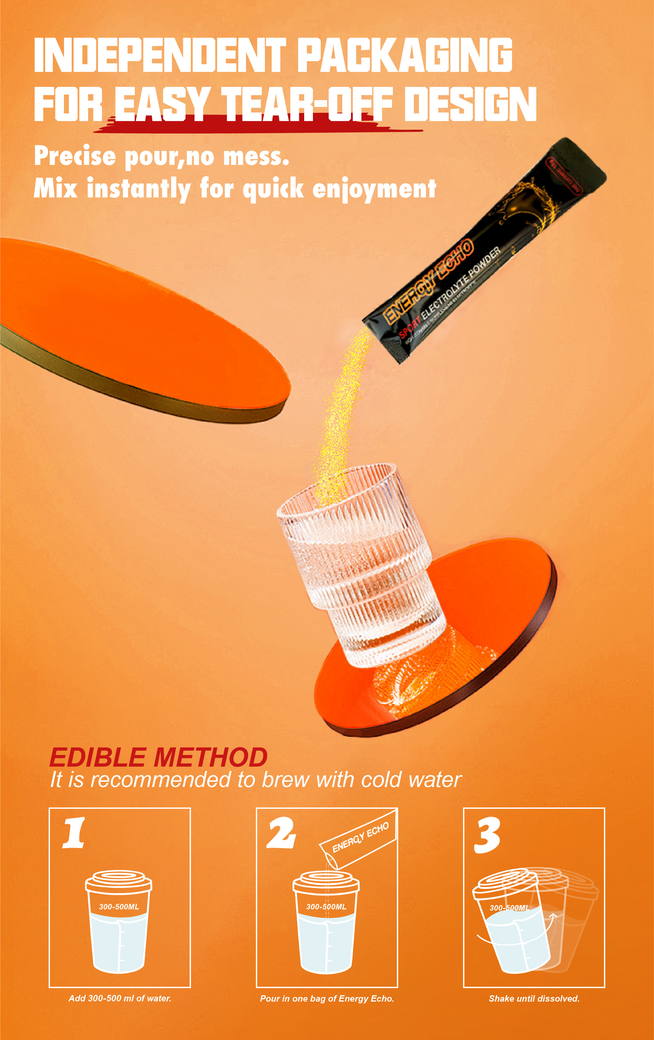 Energy Echo Energy Flavored Electrolyte Sports Solid beverage ...