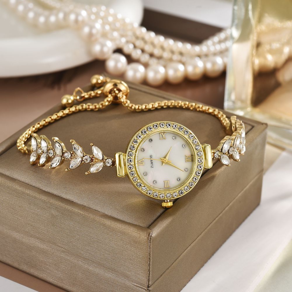 Mermaid Design Elegant Women Bracelet Watches Shiny Rhinestone Bracelet ...