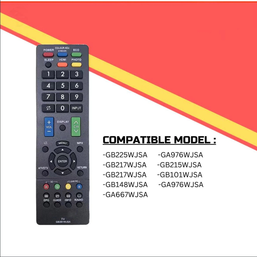 Sharp LCD LED Smart TV Remote Control GB234WJSA | Shopee Philippines