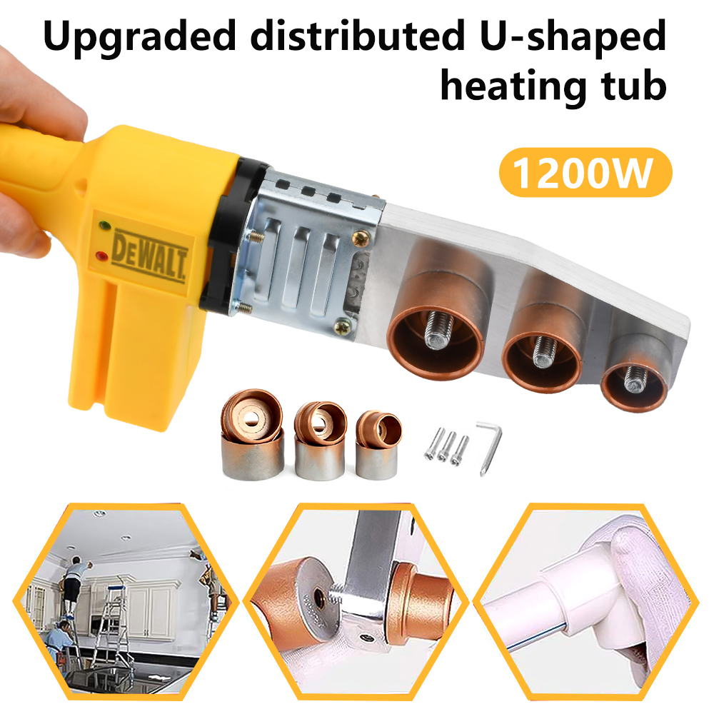 Dewalt PPR Fusion Machine 1200W Heavy Duty 20-32mm PVC PPR Pipe Welding ...