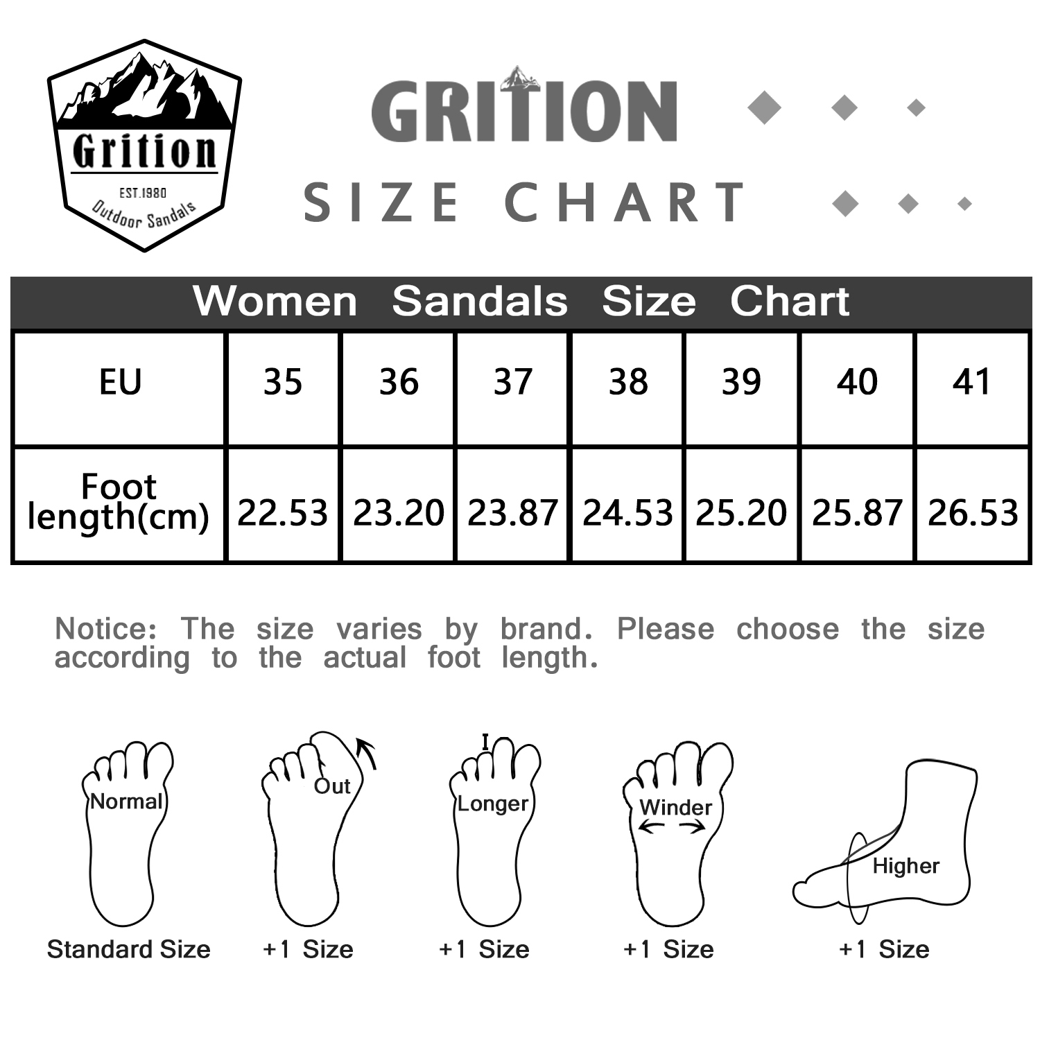 GRITION Women's Summer Trekking Sandals Comfortable Outdoor Open Toe ...