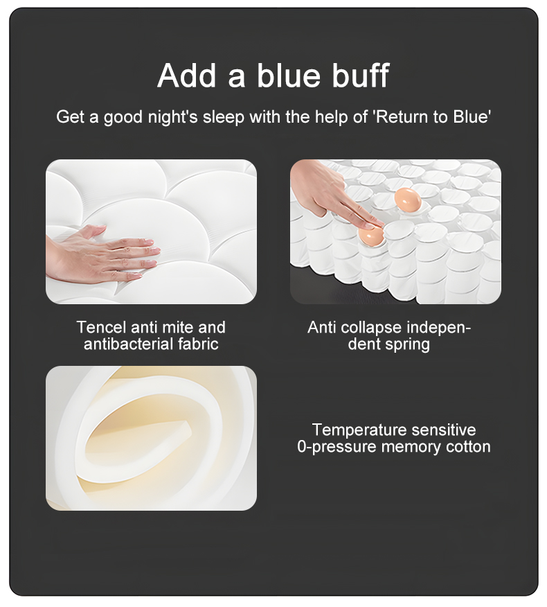 【10 Years Warranty】DreaME New 100% cloud memory foam spring mattress ...