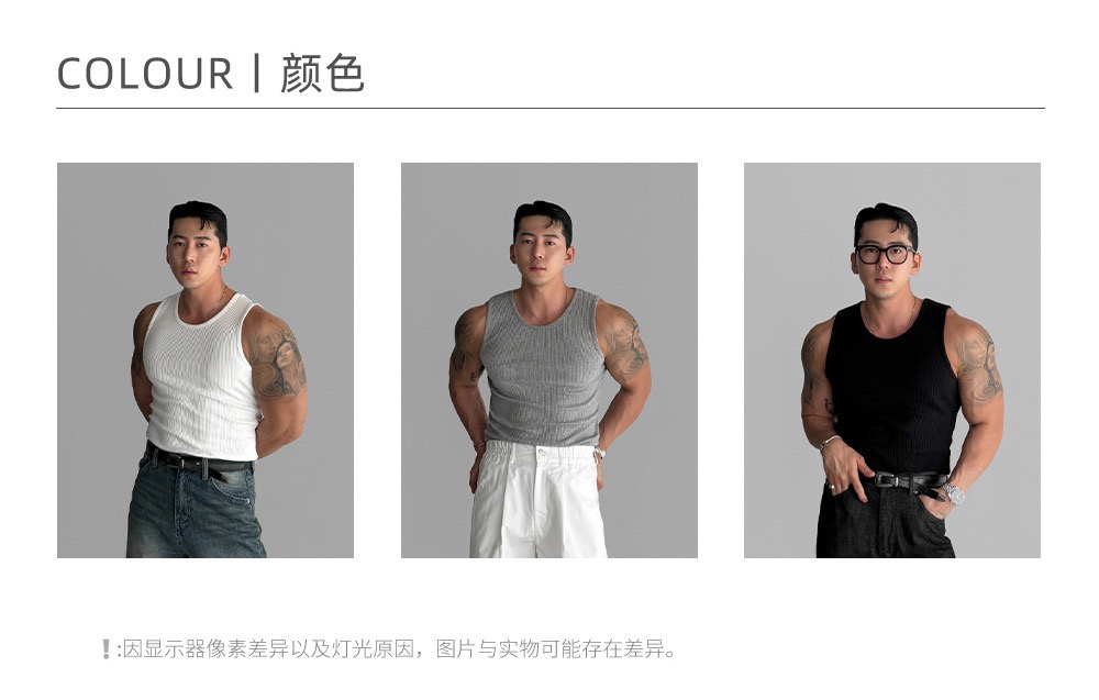 [MAOINGMEN] Men's Heavy Cotton Threaded Vest Muscle Tee Sando for Men ...