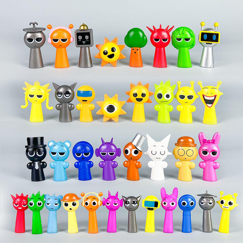 8 Styles 8Pcs-12Pcs Sprunki Figures Mode Toys Sprunki Incredibox Action ...