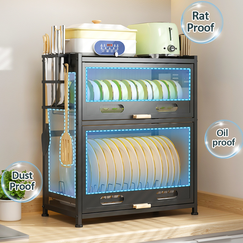 LivinEase Dish Rack With Drawer Kitchen Organizer Countertop for ...