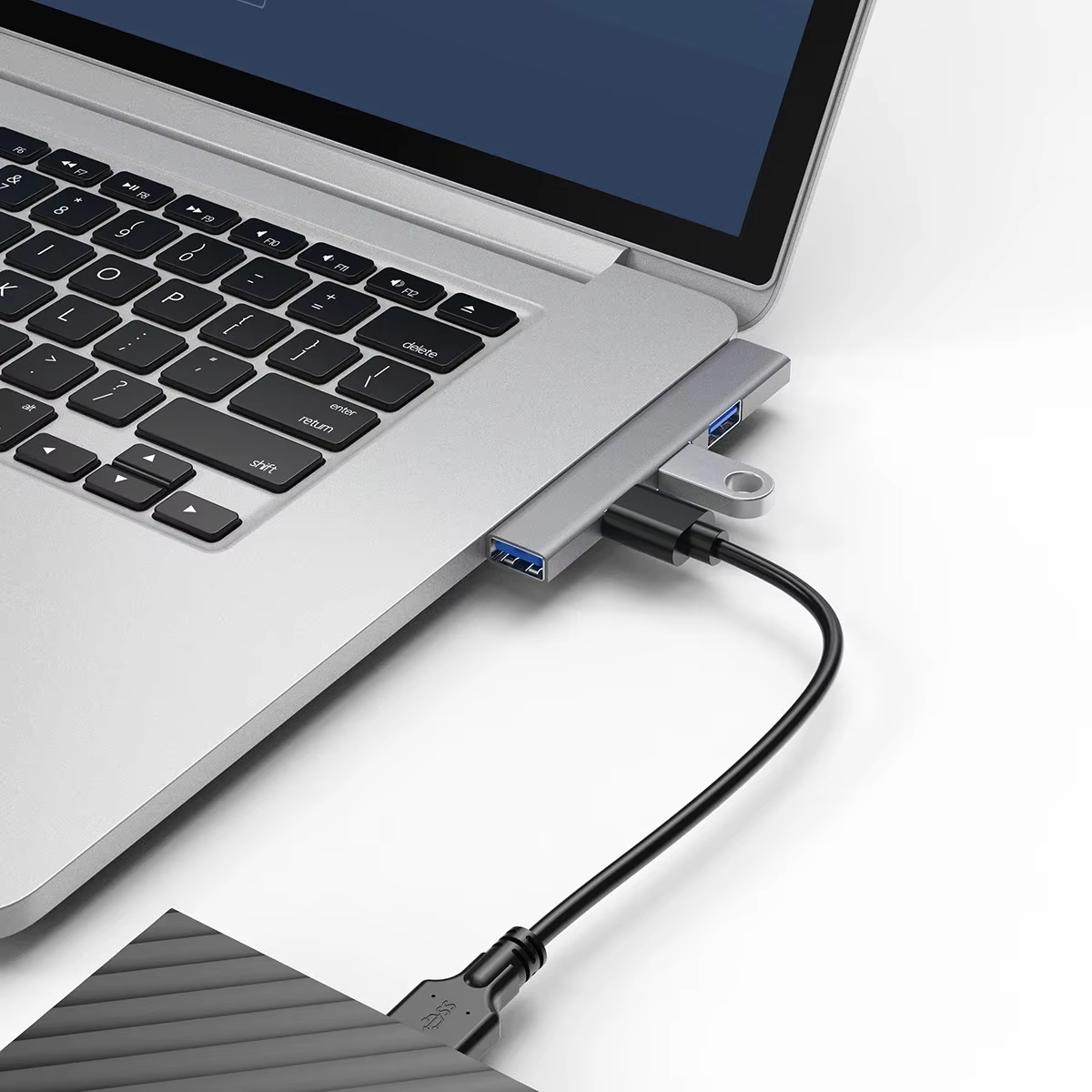 USB Port HUB 4 IN 1 Splitter Expansion High Speed OTG Adapter For ...