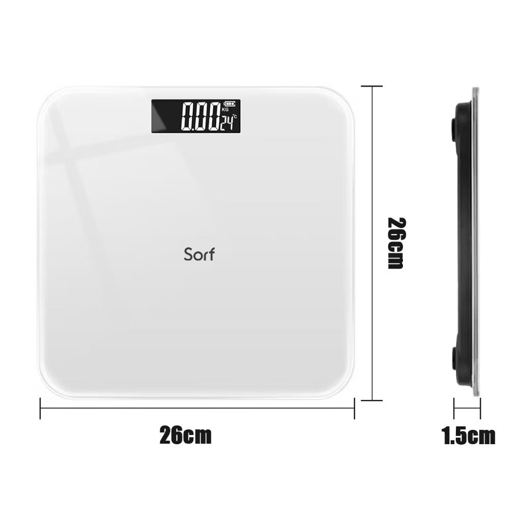 Sorf Smart Body Fat Scale with Tempered Glass & HD LED Display – Health ...