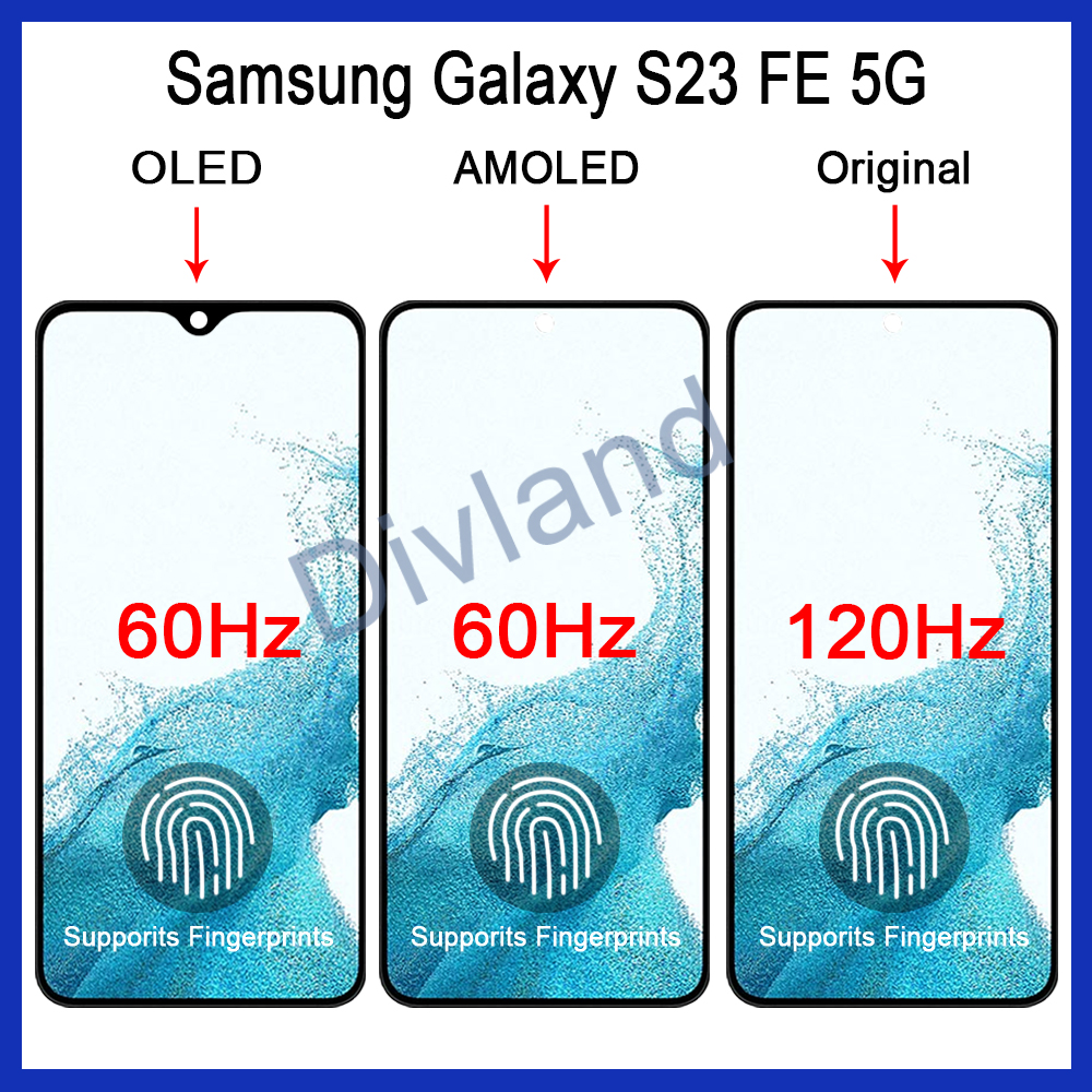 Ori AMOLED OLED For Samsung Galaxy S23 FE 5G LCD Display Touch Screen ...