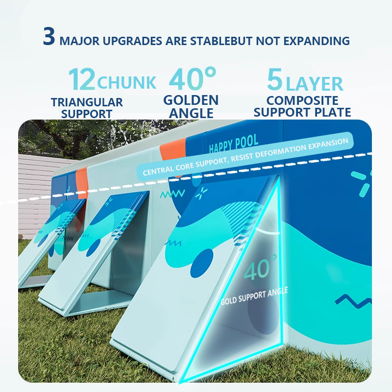 Foldable swimming pool Children adult swimming pool Family outdoor ...