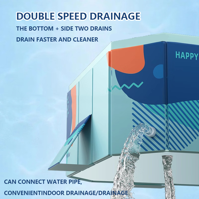 Foldable swimming pool Children adult swimming pool Family outdoor ...