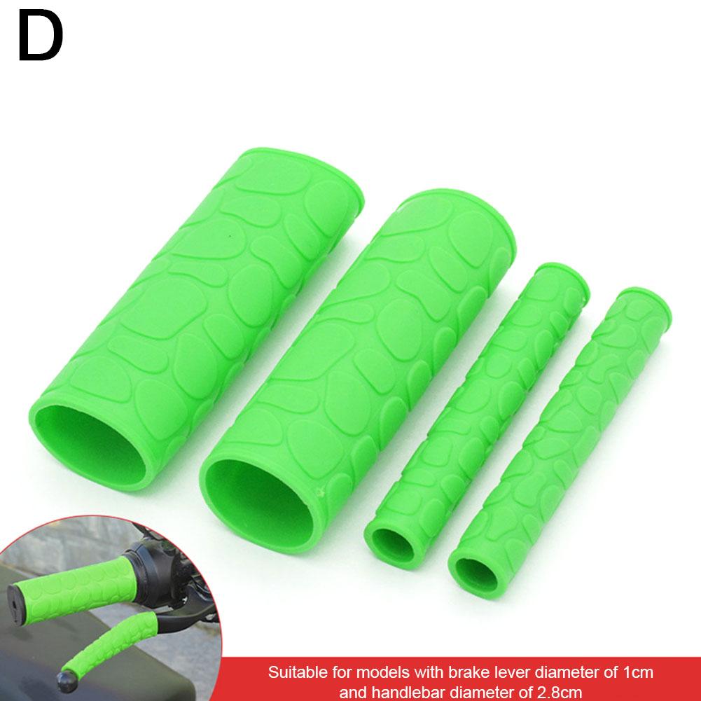 4Pcs Motorcycle Handlebar Grip Sleeve Rubber Anti-Slip Motorbike Handle ...