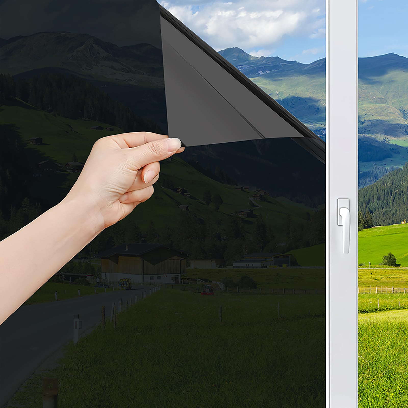 One Way Privacy Window Film - See Out Not In, Sun Blocking UV Resistant ...
