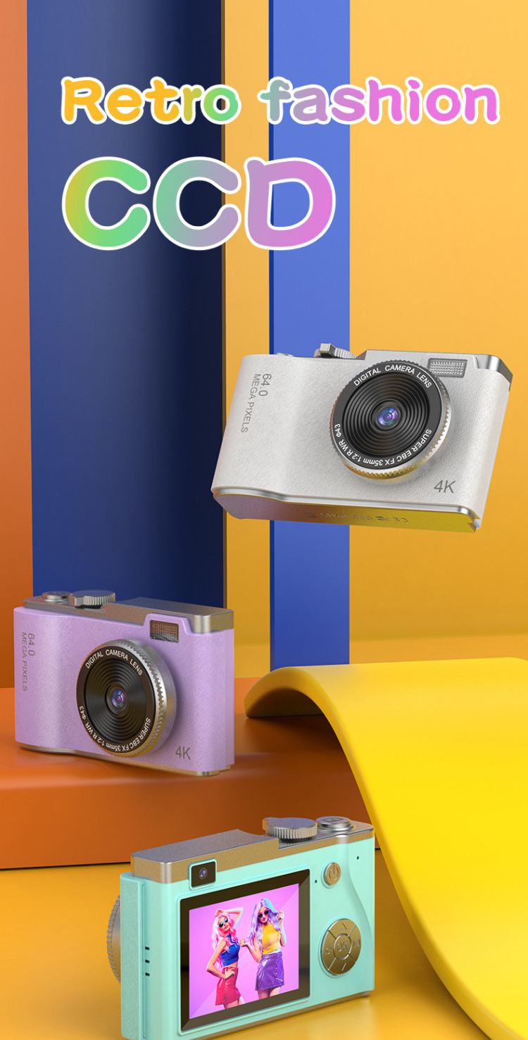 4K Digital Camera For Photography CCD Flash HD 16X ZOOM Digicam For ...