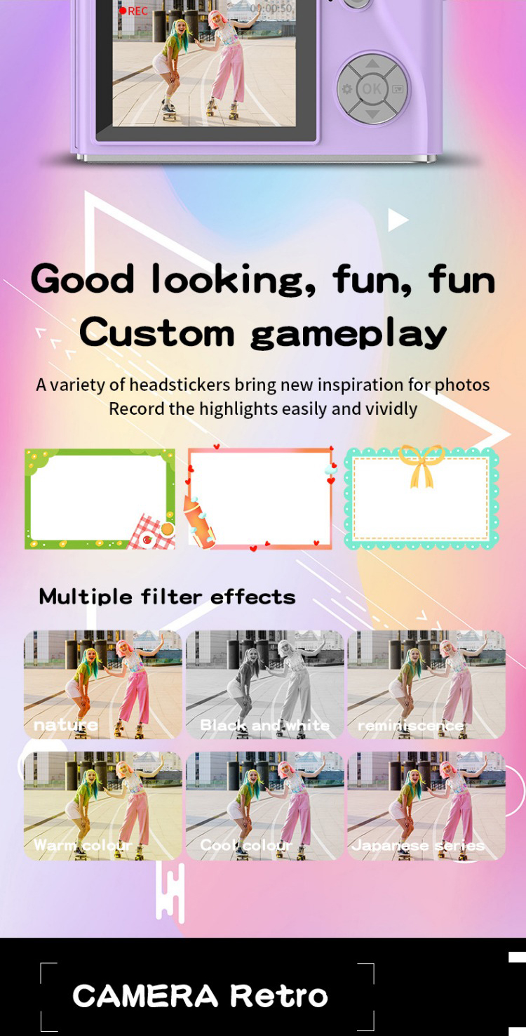 4K Digital Camera For Photography CCD Flash HD 16X ZOOM Digicam For ...