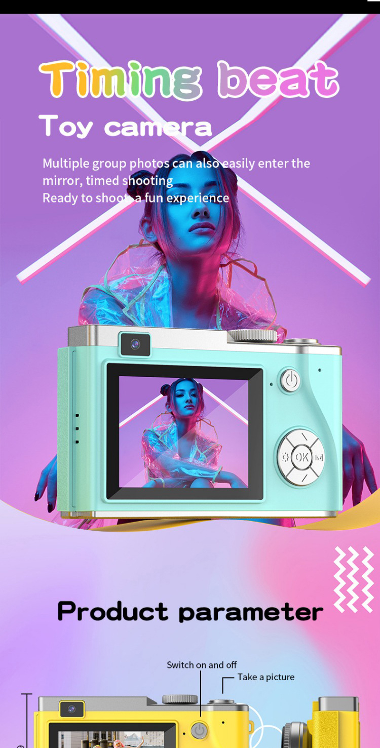 4K Digital Camera For Photography CCD Flash HD 16X ZOOM Digicam For ...