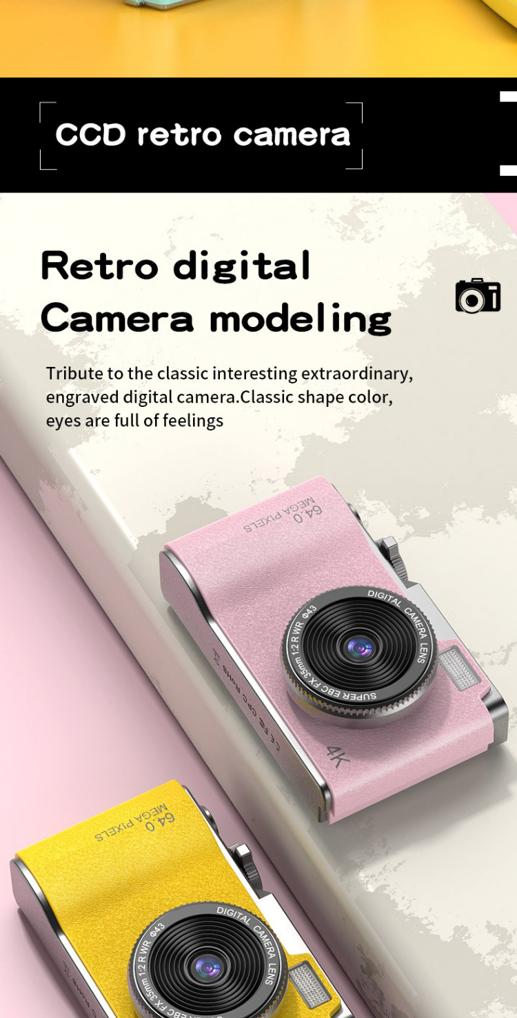 4K Digital Camera For Photography CCD Flash HD 16X ZOOM Digicam For ...