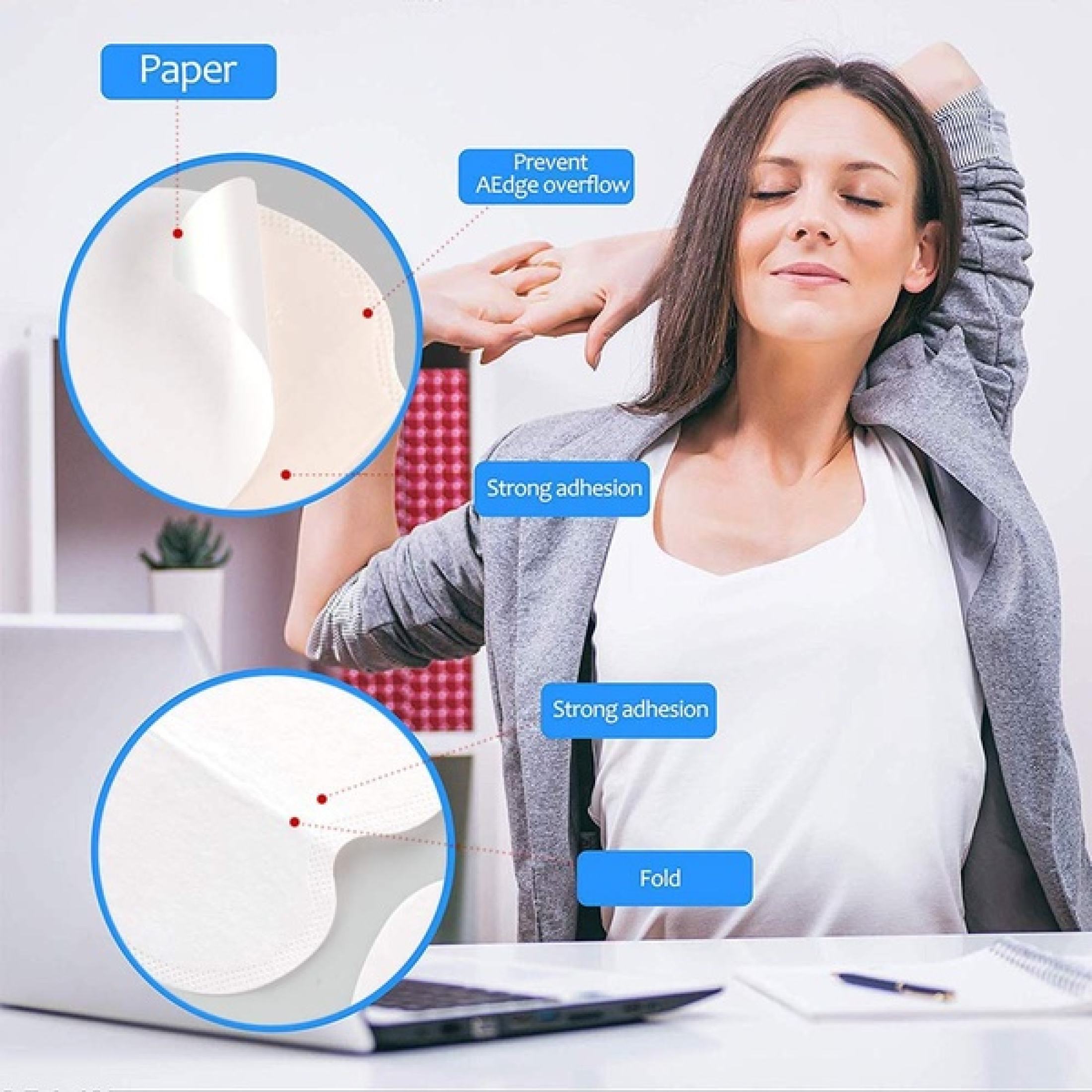 200PCS Underarm Sweat Pads | Disposable Armpit Sweat Stickers | Scent ...