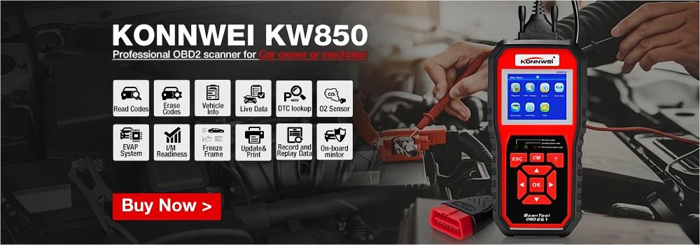 (2025) KONNWEI KW850 OBD2 Scanner Auto Diagnostic Tool Car Diagnosis Scanner OBD Engine Code ...