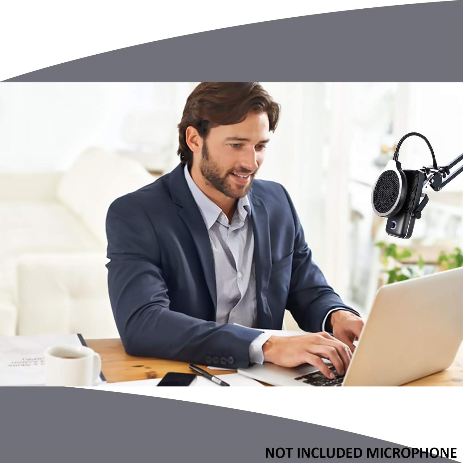 Microphone Pop Filter for Wave Mic 1 - Microphone Windscreen 4 Inch 3 ...