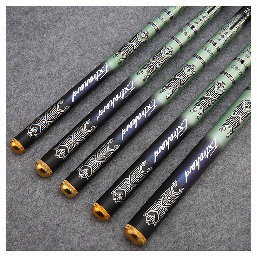 3.6-7.2M Carbon Fiber Fishing Rod Telescopic Ultra-light Hard Pole Carp ...
