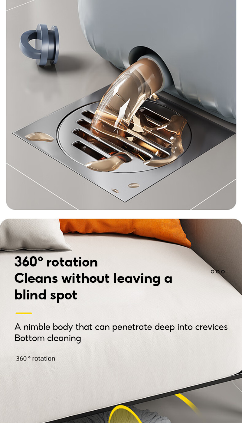 Jiajie 360 Rorating Map Spin Mop with Squeezer Heavy Duty Tornado Mop ...