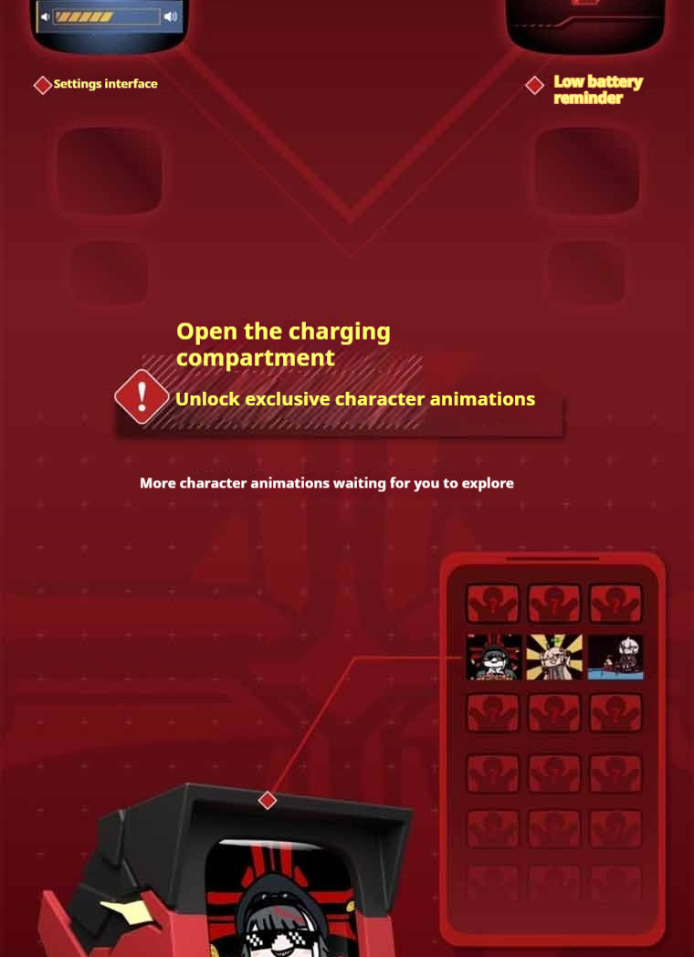 Bilibiligoods CUBE FACE Azur Lane Iron Blood LCD Touchscreen True ...