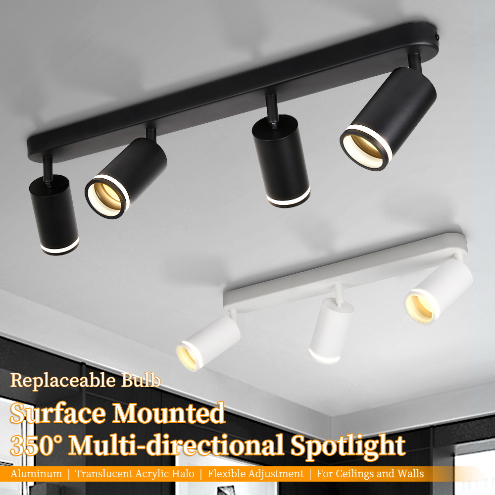 Bulb Replaceable Gu10 Spotlight Tri-color Track Light Set Led Spot ...