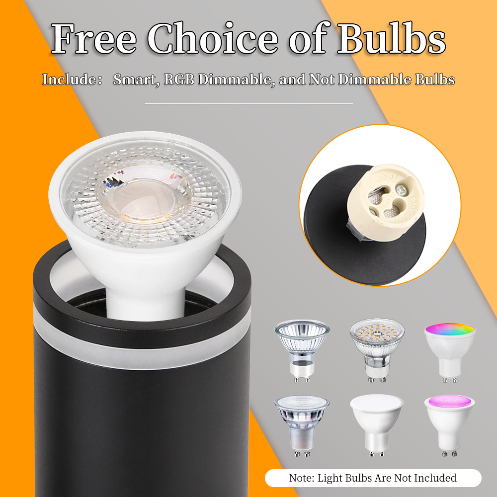 Bulb Replaceable Gu10 Spotlight Tri-color Track Light Set Led Spot ...