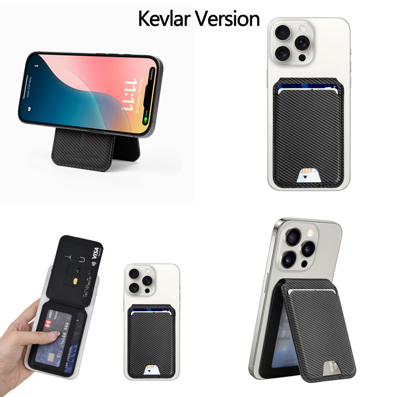 WiWU Mag Wallet Pro Leather Portable Stand Card Wallet Strong Magnetic ...