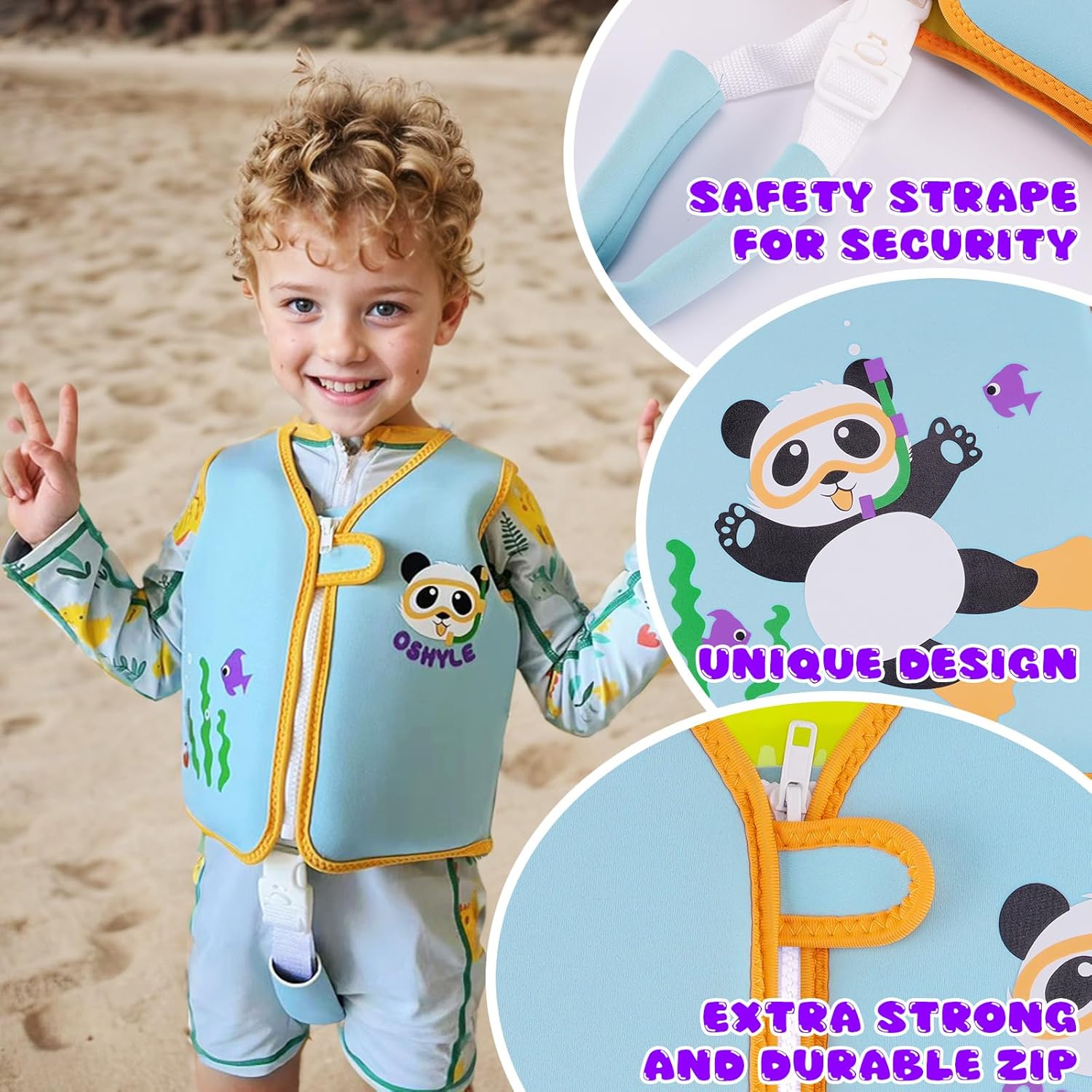 WINMAX Kids Life Jacket Kids Swimsuit Assist Swimwear Swim Training ...
