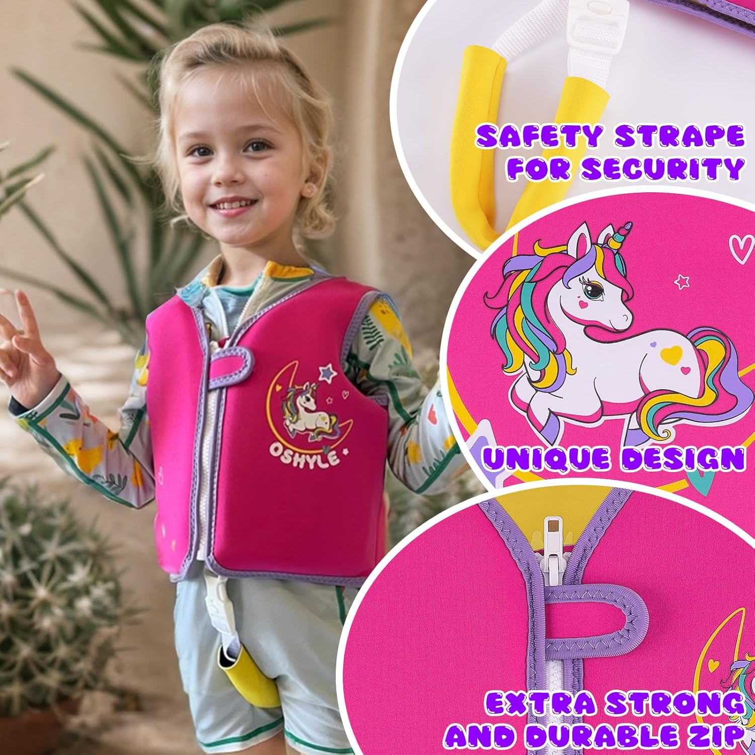 WINMAX Kids Life Jacket Kids Swimsuit Assist Swimwear Swim Training ...