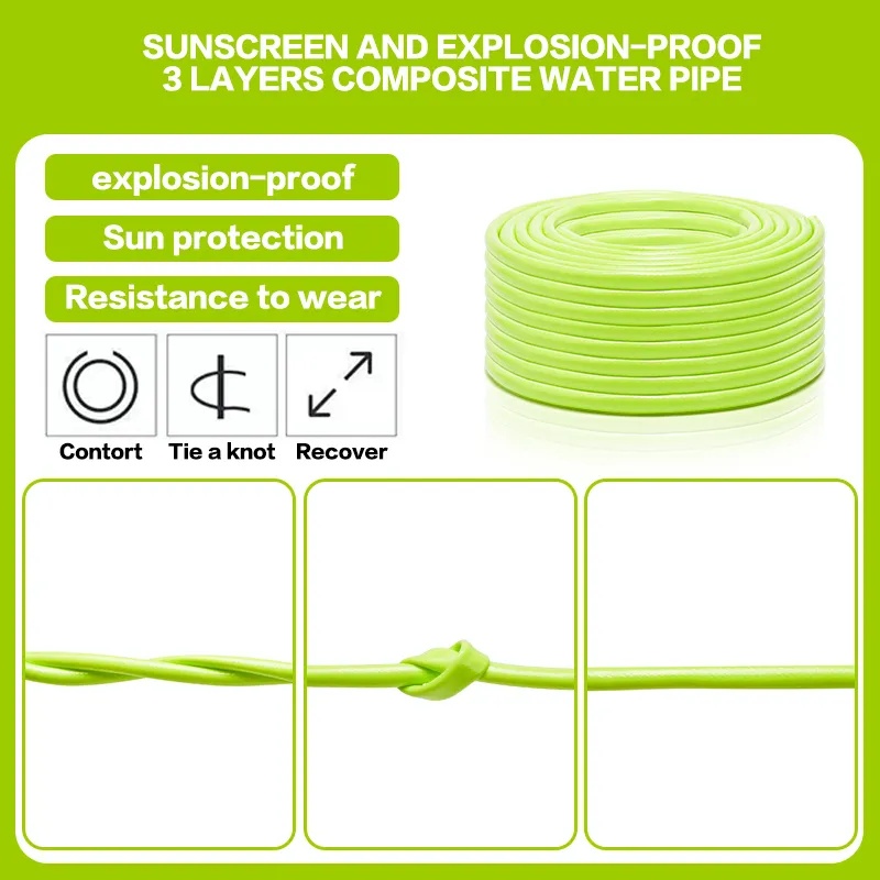 Garden Water Pipe Water Gun Set PVC Hose With Water Gun Suitable For ...