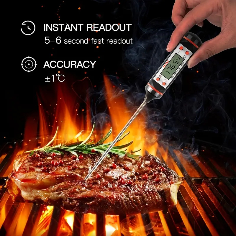 1pc New Digital Kitchen Cooking Food Probe Thermometer for BBQ ...