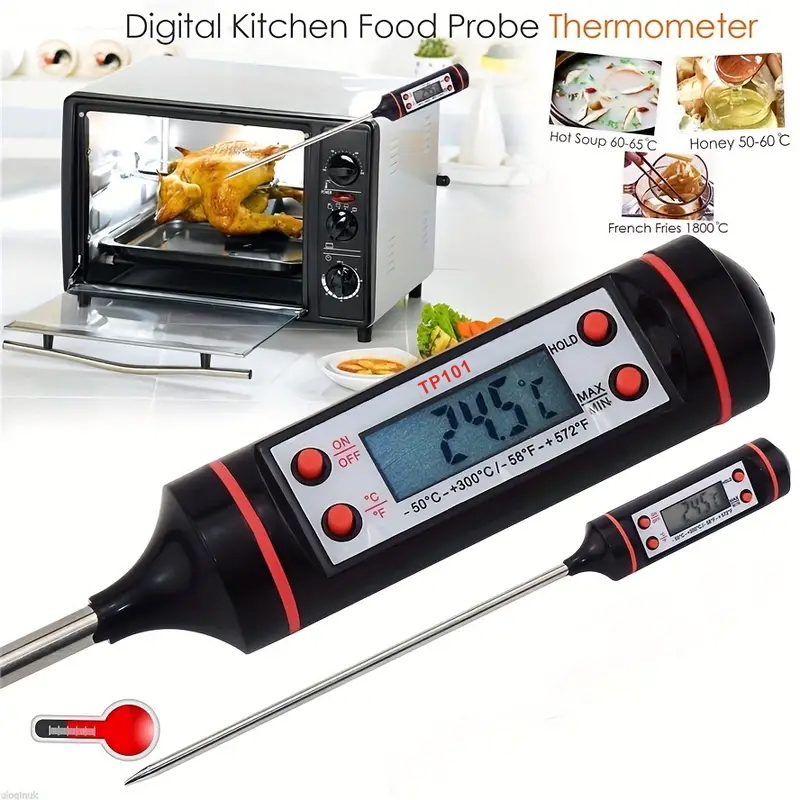 1pc New Digital Kitchen Cooking Food Probe Thermometer for BBQ ...