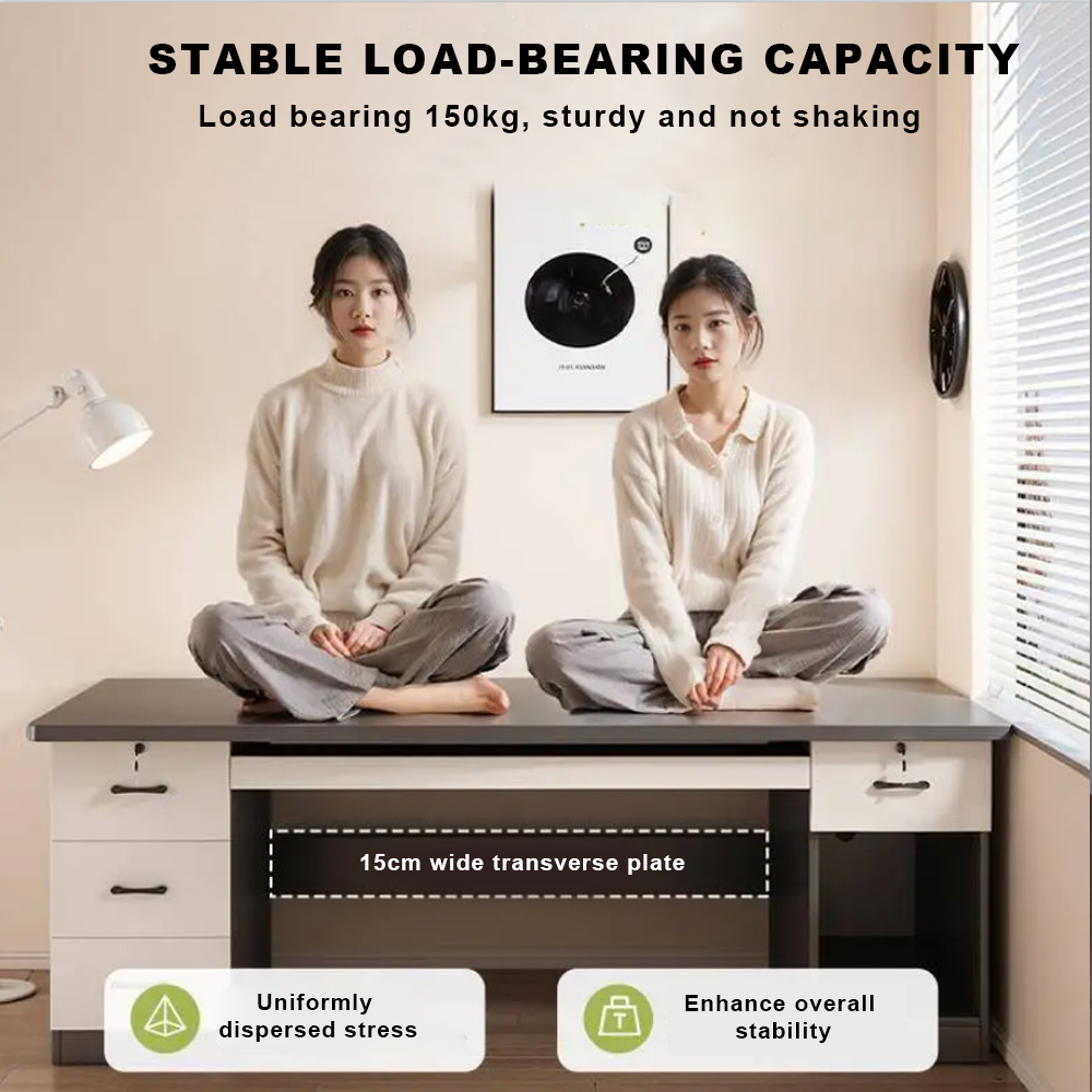 Computer Table with Drawer and Keyboard Tray Bedroom Office Desk Home ...